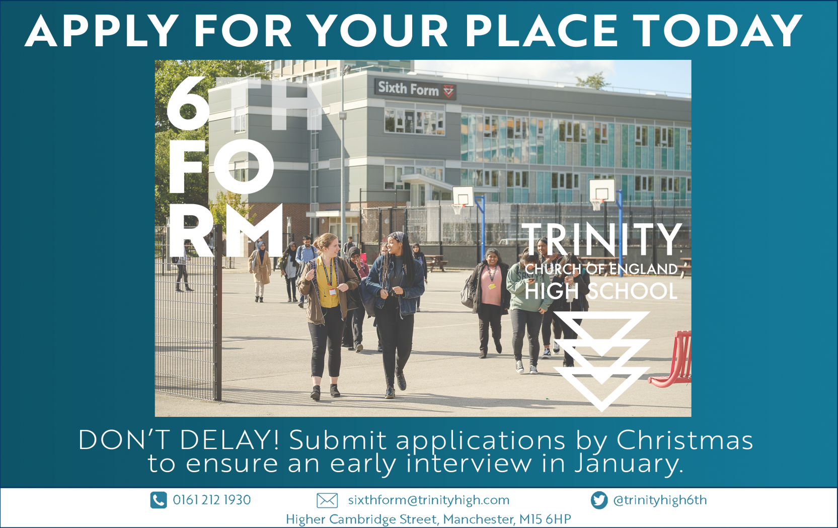 Sixth Form in Manchester: Trinity Church of England High School